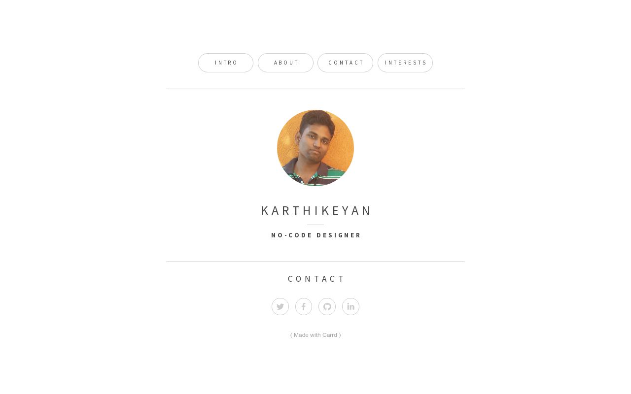 Karthikeyan's website